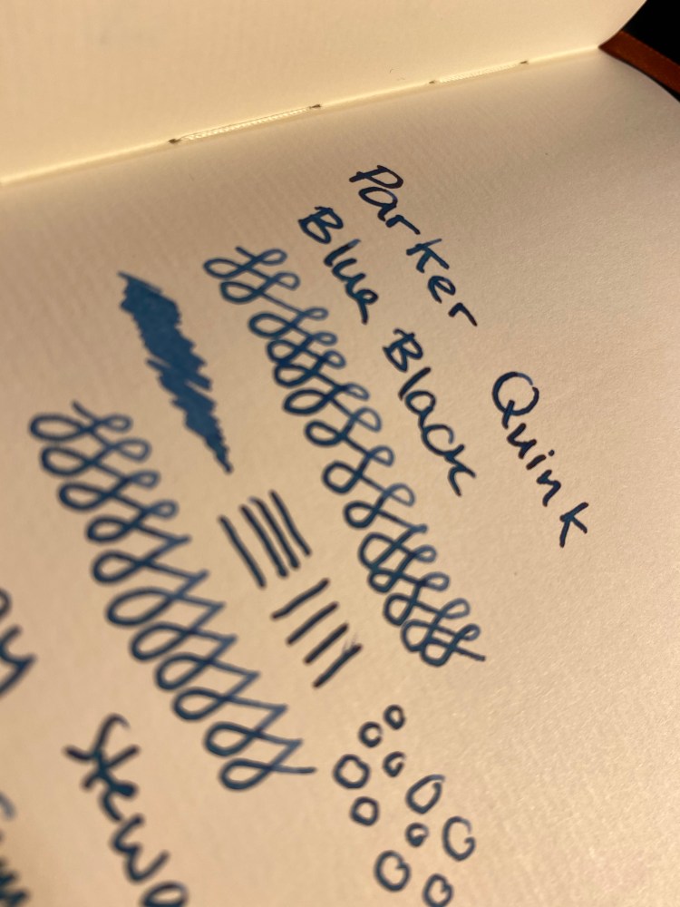 Parker Quink Blue Black Ink Review – Writing at Large