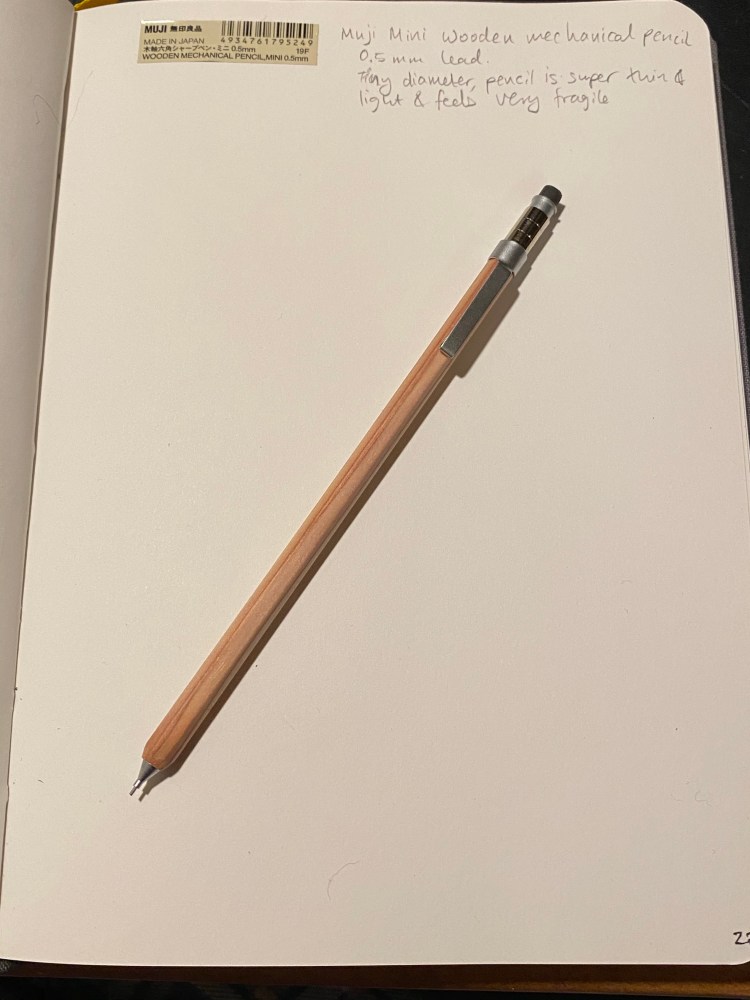 Muji Wooden Mechanical Pencils and Pen – Writing at Large