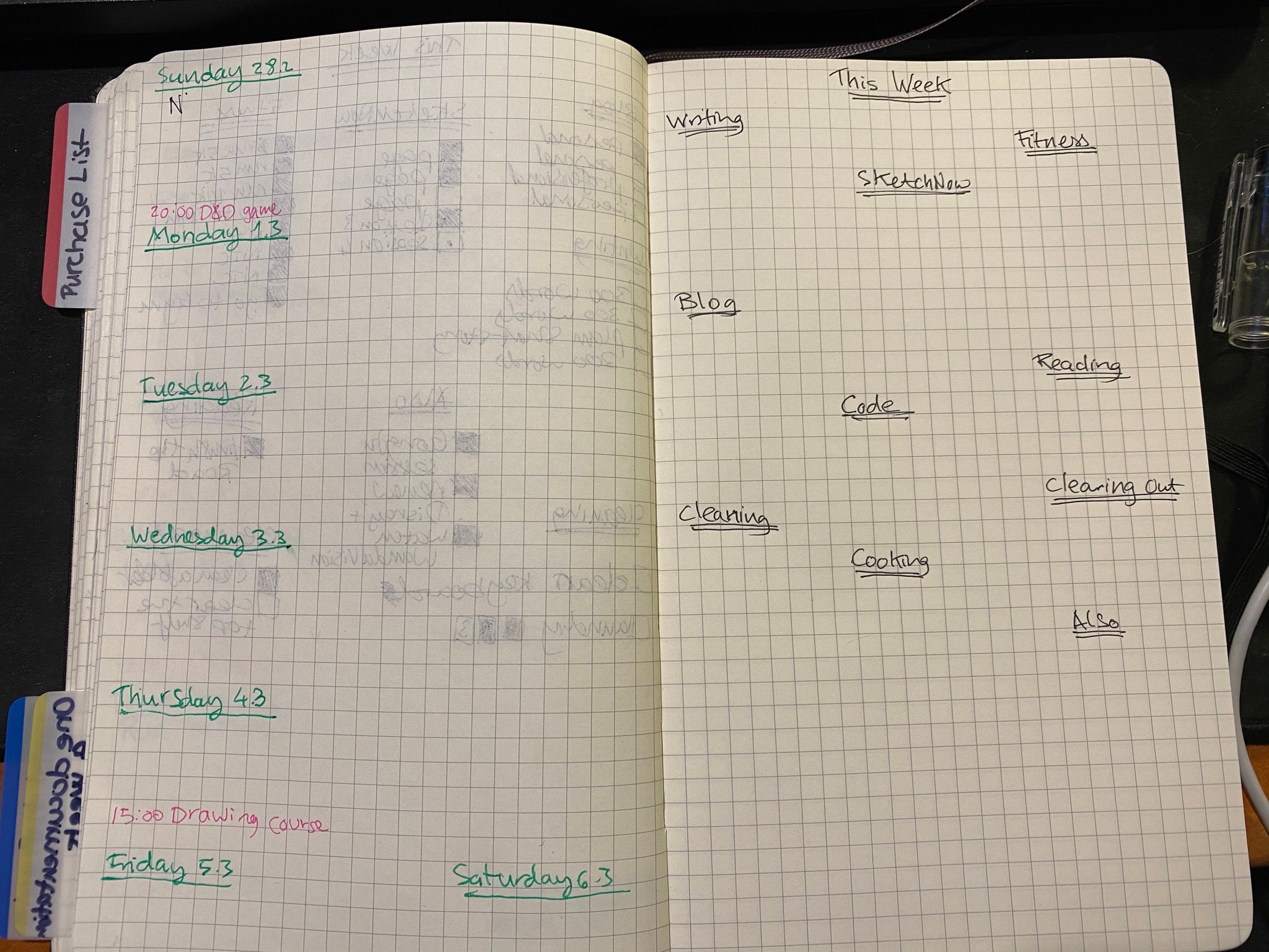 Analogue Planning and Task Management in Covid Times – Writing at Large