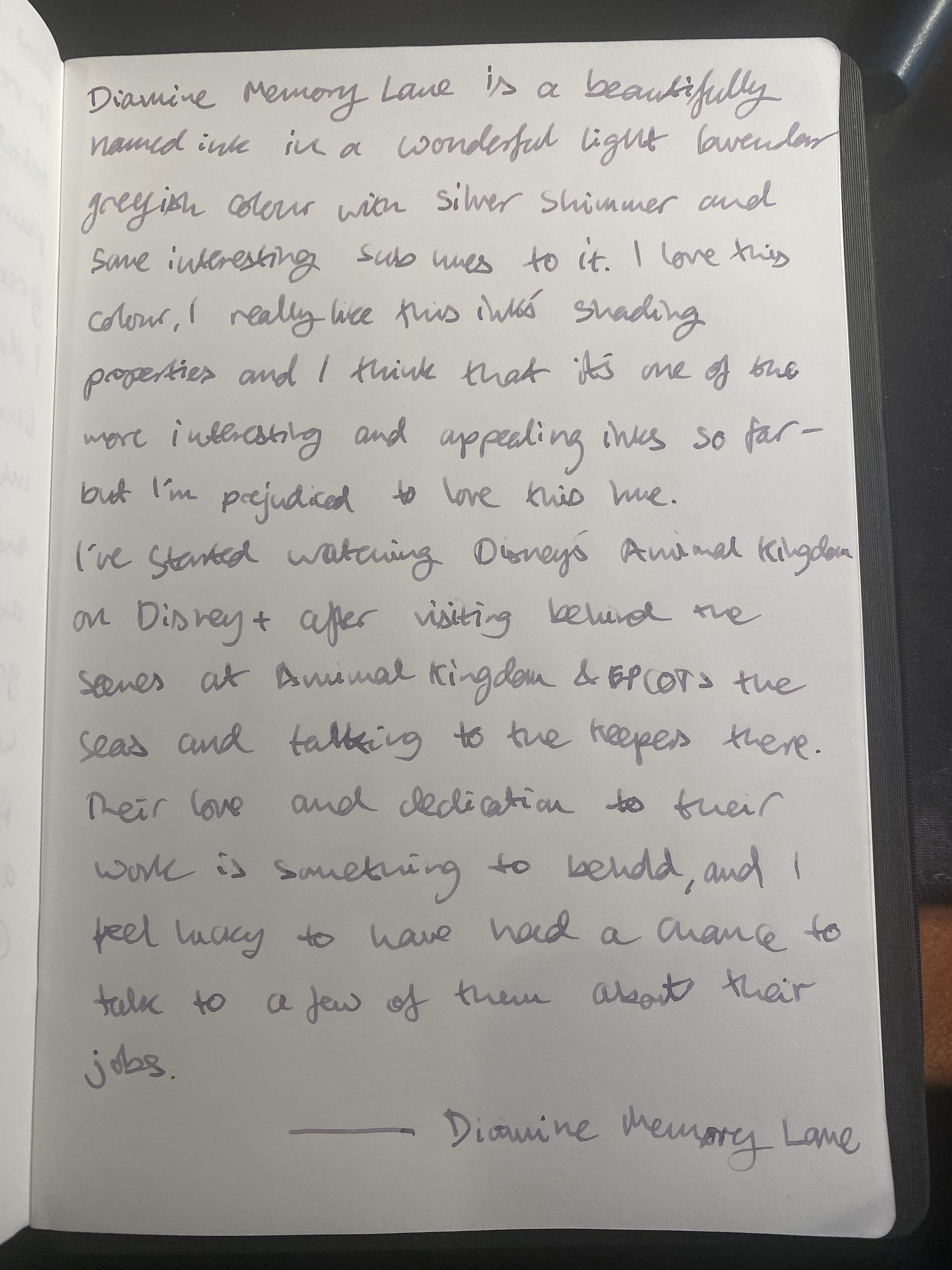 Diamine Inkvent 2022 Day 12: Memory Lane – Writing at Large