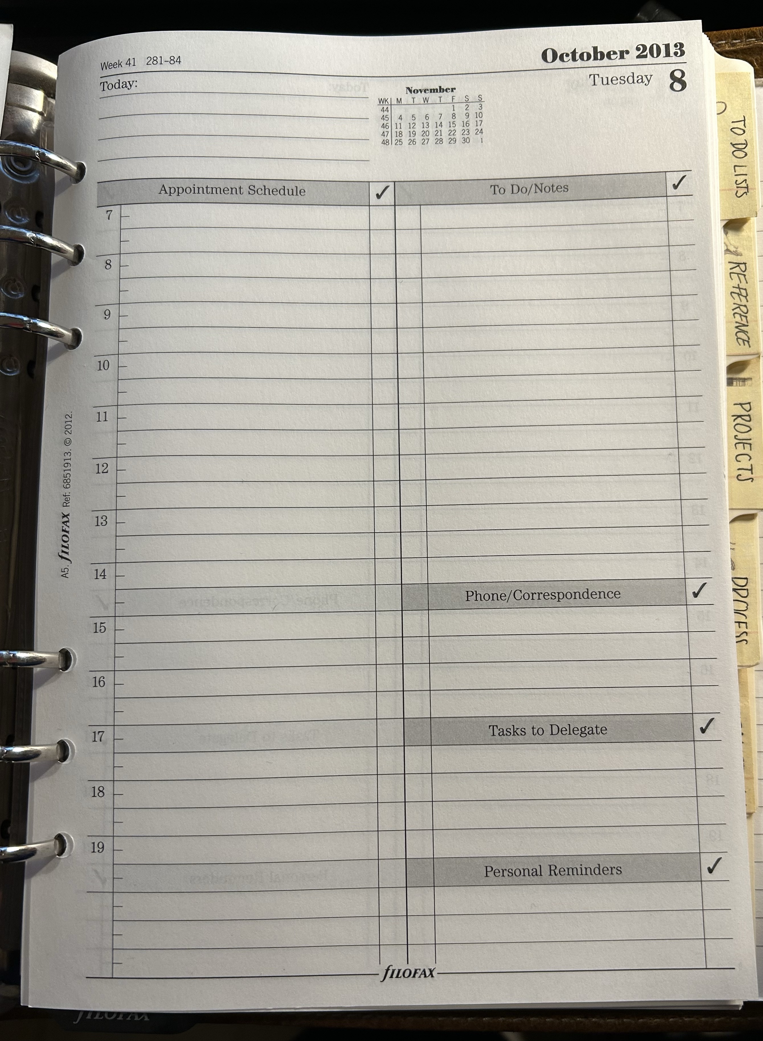 Ghosts of Planners Past: Daily Planners – Writing at Large