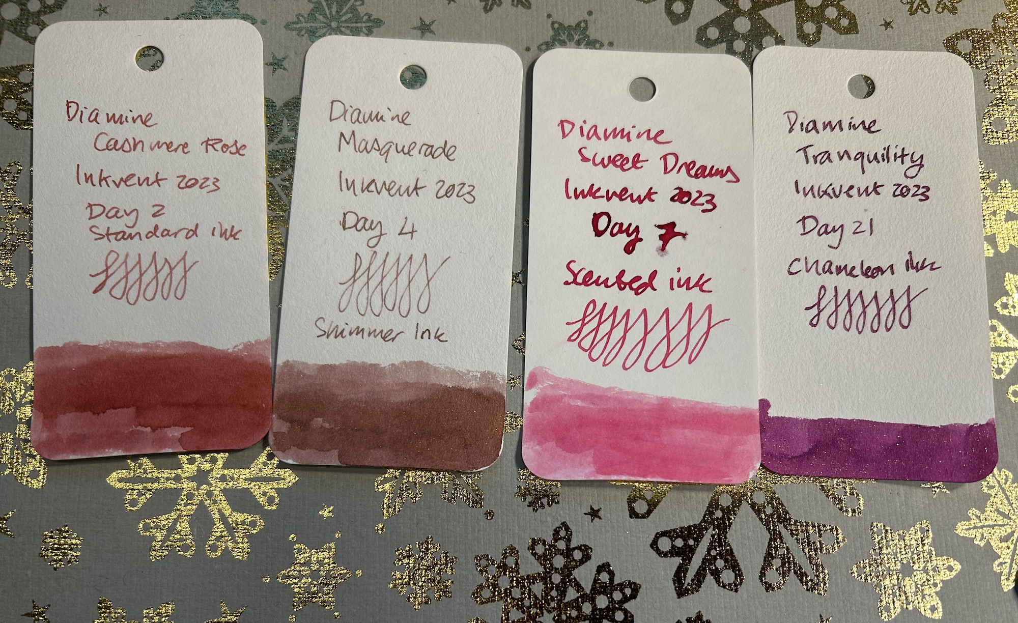 Diamine Inkvent 2023 Summary – Writing at Large