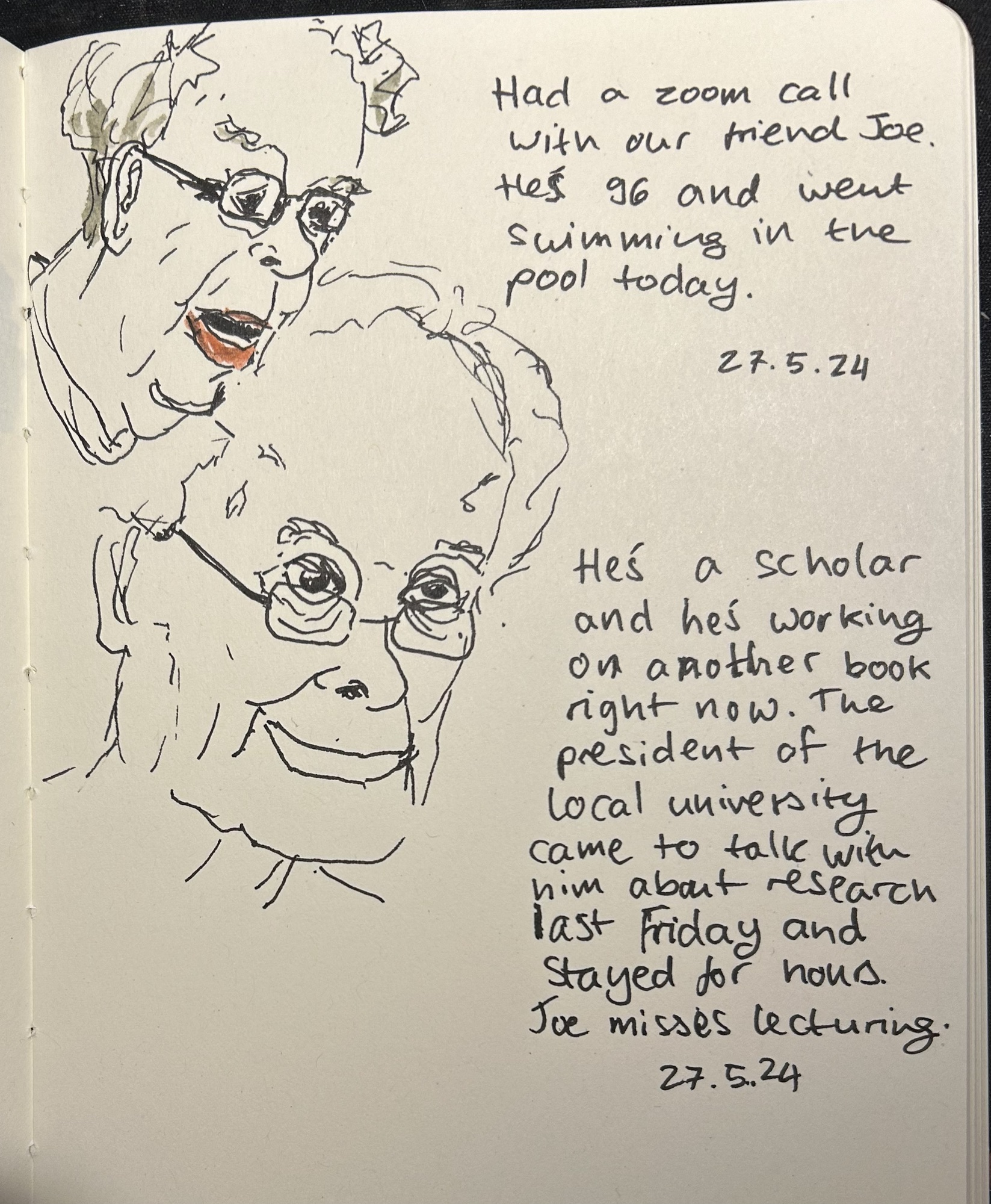 Quick sketch: Joe – Writing at Large