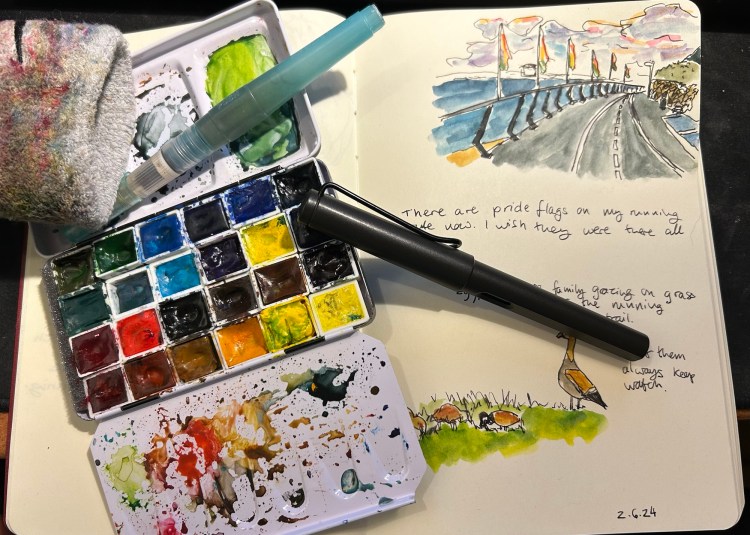Sketching with Iron Gall Fountain Pen Ink: Rohrer and Kilngner Ebony ...
