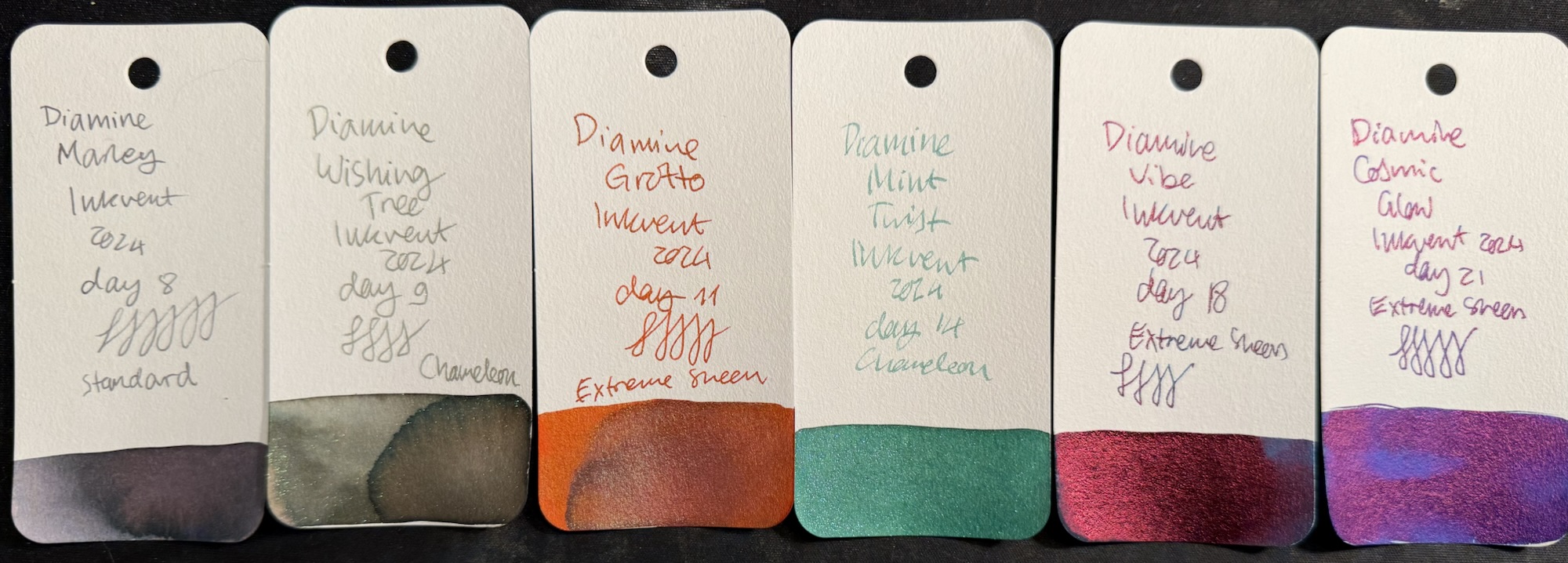 Diamine Inkvent 2024 Summary – Writing at Large